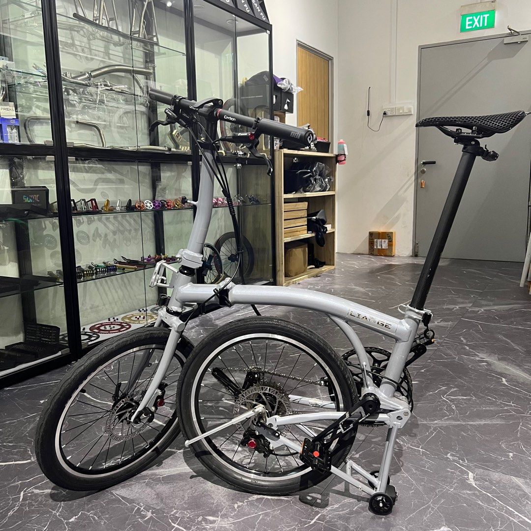 20” Aluminium trifold bike Liaoge L10 hydraulic disc brake Shimano ...