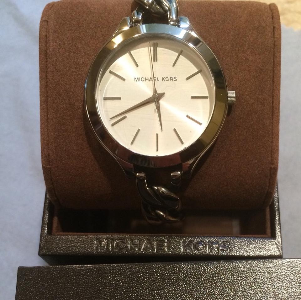 💥 BIG DIWALI SALE 💥 Michael Kors MK3279 Slim Runway White Dial Ladies ...