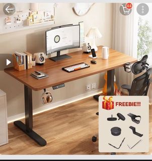 Height Adjustable Electric Desk | Study Table & Home Office Workstation ...