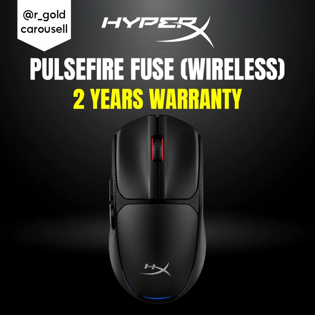 BNIB HyperX Pulsefire Fuse Wireless Gaming Mouse - Symmetrical Shape ...