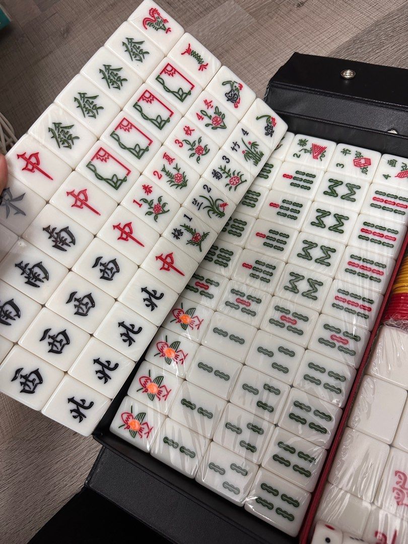 Brand New Mahjong Tiles Set in Ivory, Hobbies & Toys, Toys & Games on ...