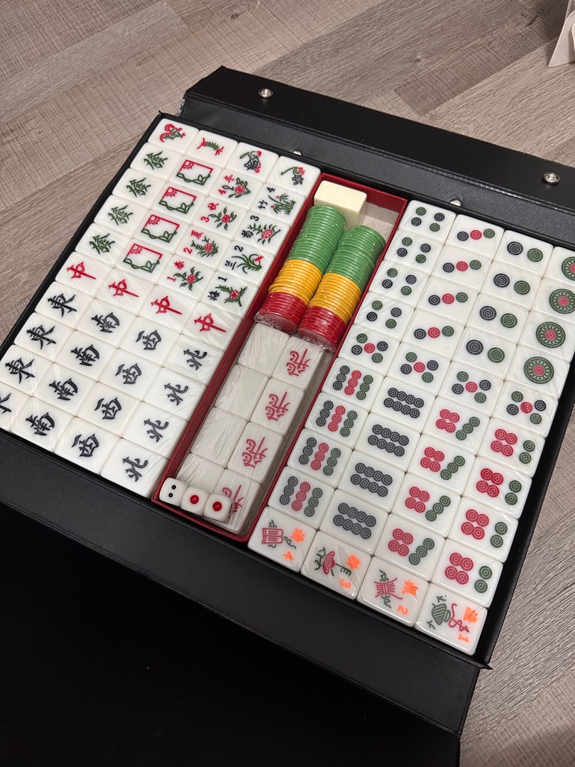 Brand New Mahjong Tiles Set in Ivory, Hobbies & Toys, Toys & Games on ...