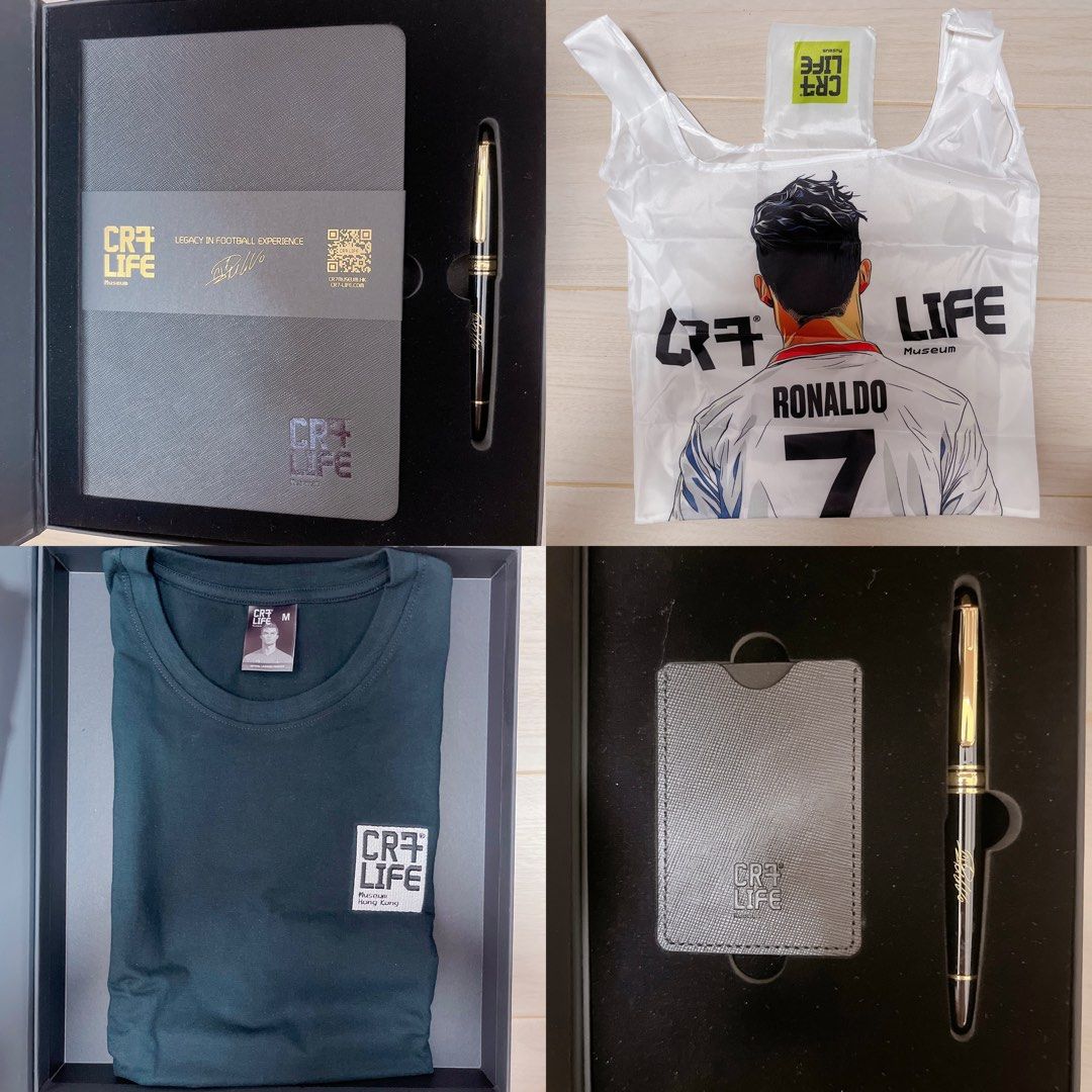 C朗博物館 CR7 Life Museum VIP紀念品 鋼筆 筆記簿 c朗拿度 ronaldo cristiano Merchandise Set 曼聯 皇馬 皇家馬德里 祖雲達斯, 興趣及 ...