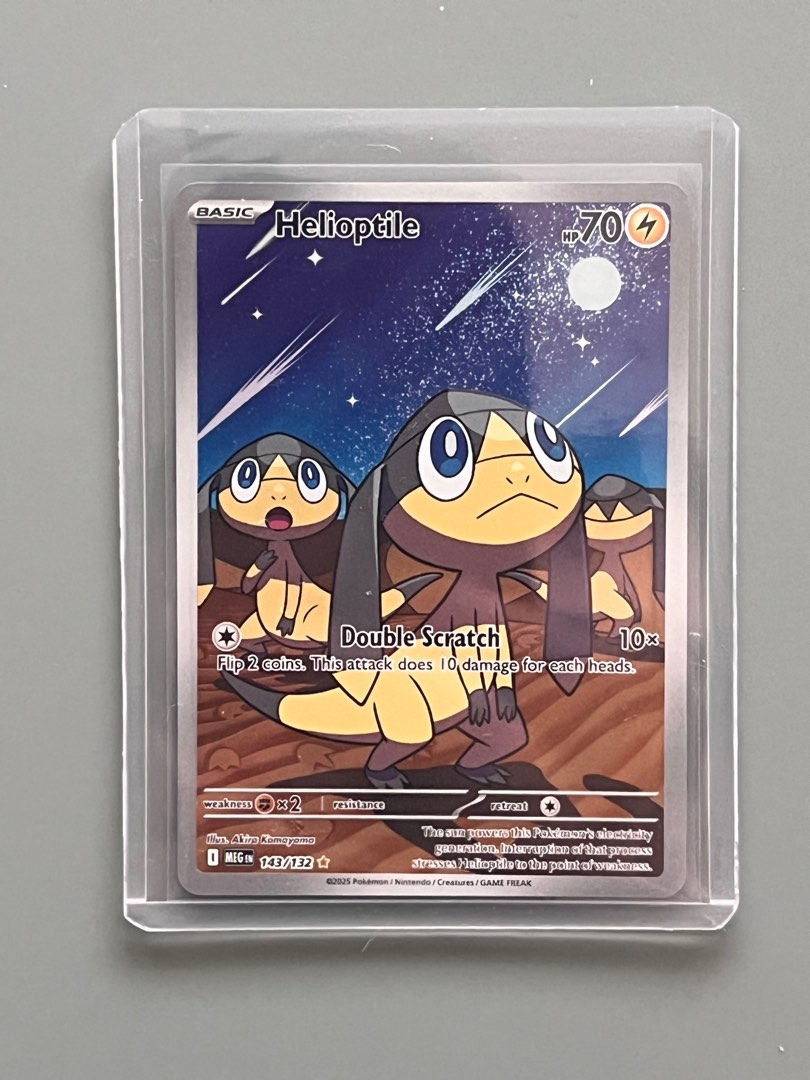 EN Mega evolution IR Helioptile MEG 143 Pokemon TCG Card, Hobbies ...