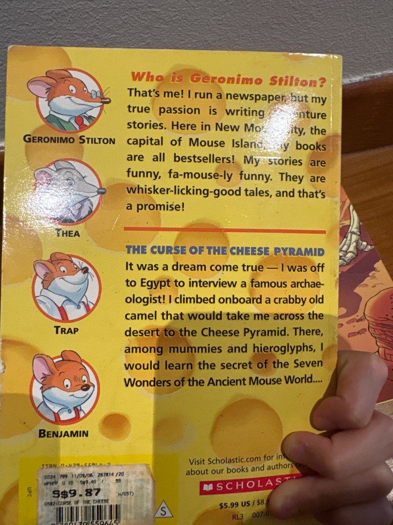 Geronimo Stilton Books - The Curse of the Cheese Pyramid & Valley of ...
