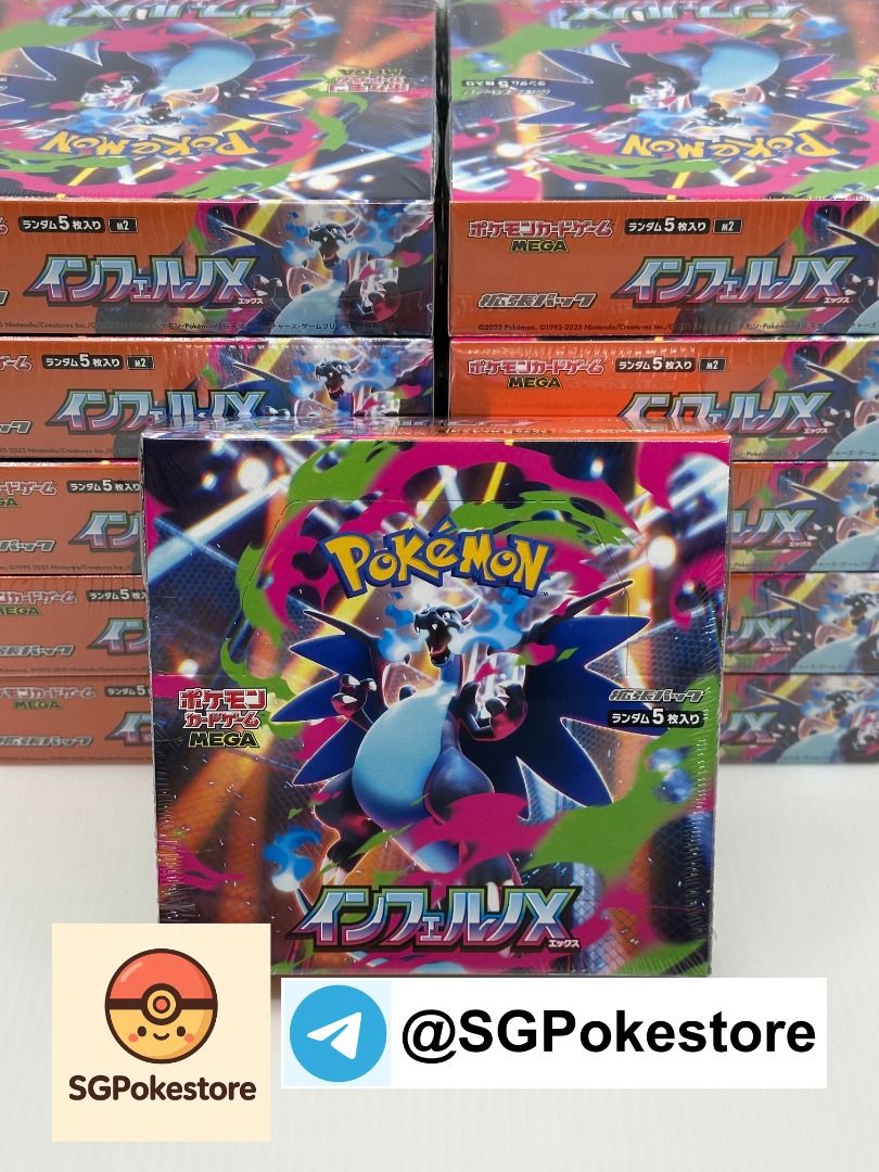 [IN STOCK] SHRINKED Pokemon Mega Inferno X Booster Box, Hobbies & Toys ...