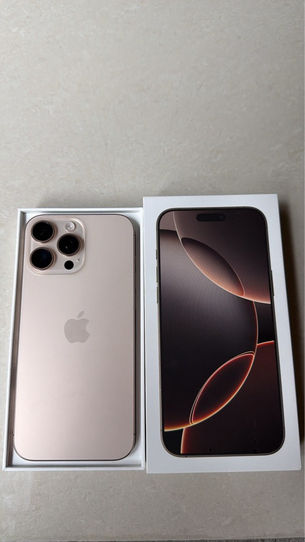 iPhone 16 pro max 512GB DESSERT HONGKONG DUAL SIM BATTERY 94%, Mobile ...