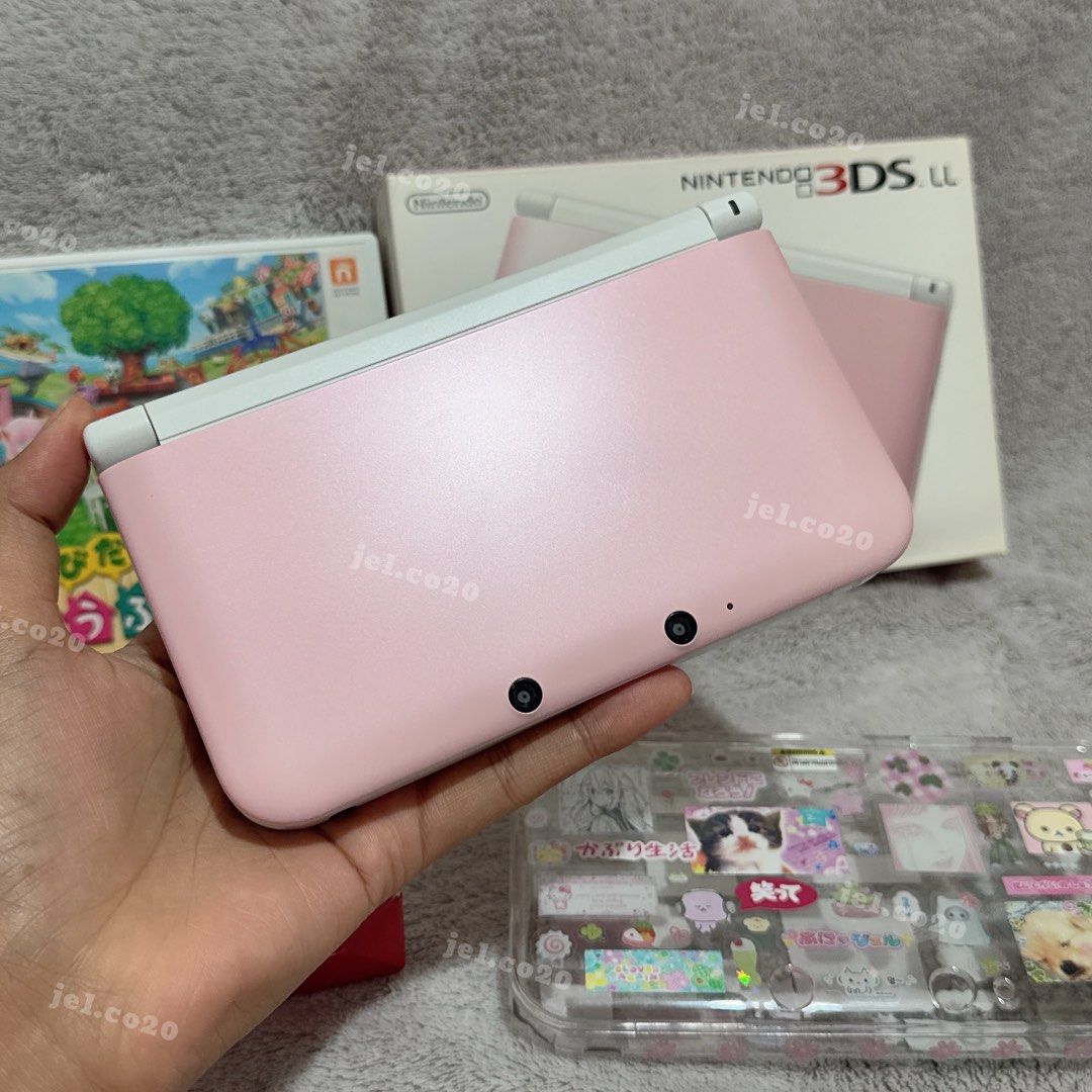 Pink and White Nintendo 3Ds LL / XL Japan Version Modded, Video Gaming ...
