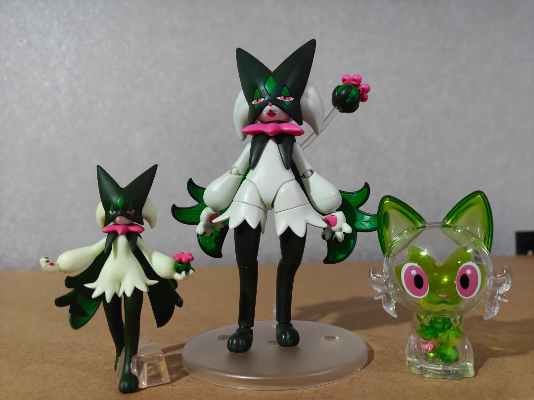 Pokemon Sprigatito Meowscarada Figure Set, Hobbies & Toys, Toys & Games ...