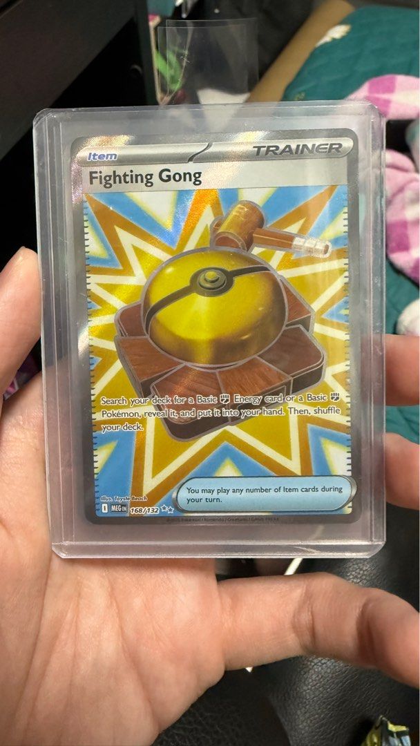 POKEMON TCG MEGA EVOLUTIONS Fighting Gong and Rare Candy, Hobbies ...
