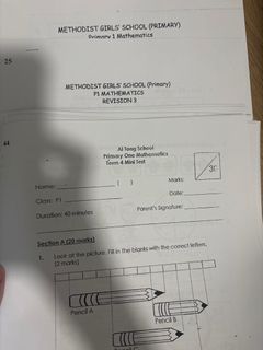 Mathematics Worksheets Primary 5, Hobbies & Toys, Books & Magazines ...