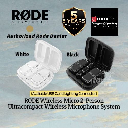 RODE Wireless Micro 2-Person Ultracompact Wireless Microphone System ...