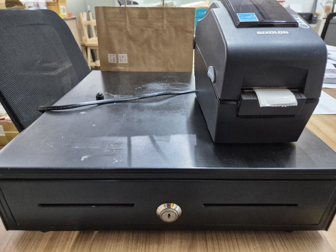 Sunmi T2 dual screen (Used) and cash drawer and bixolon label printer ...
