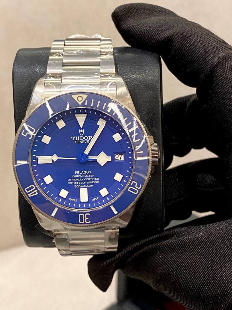 TUDOR PELAGOS TITANIUM REF 25600TB BLUE DIAL BLUE BEZEL 42MM AUTOMATIC ...