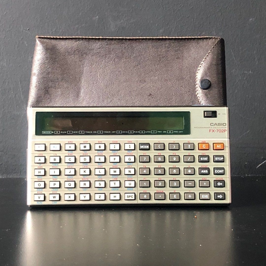 Vintage 1981 Japan CASIO FX-702P Programmable Calculator Electronic ...