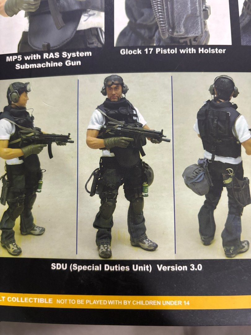 1/6 12 inch Hot Toys SDU Special Duties Unit Ver. 3.0 Action Figure ...