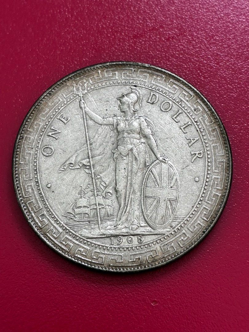 1908 British Trade Dollar Coin, Hobbies & Toys, Memorabilia ...