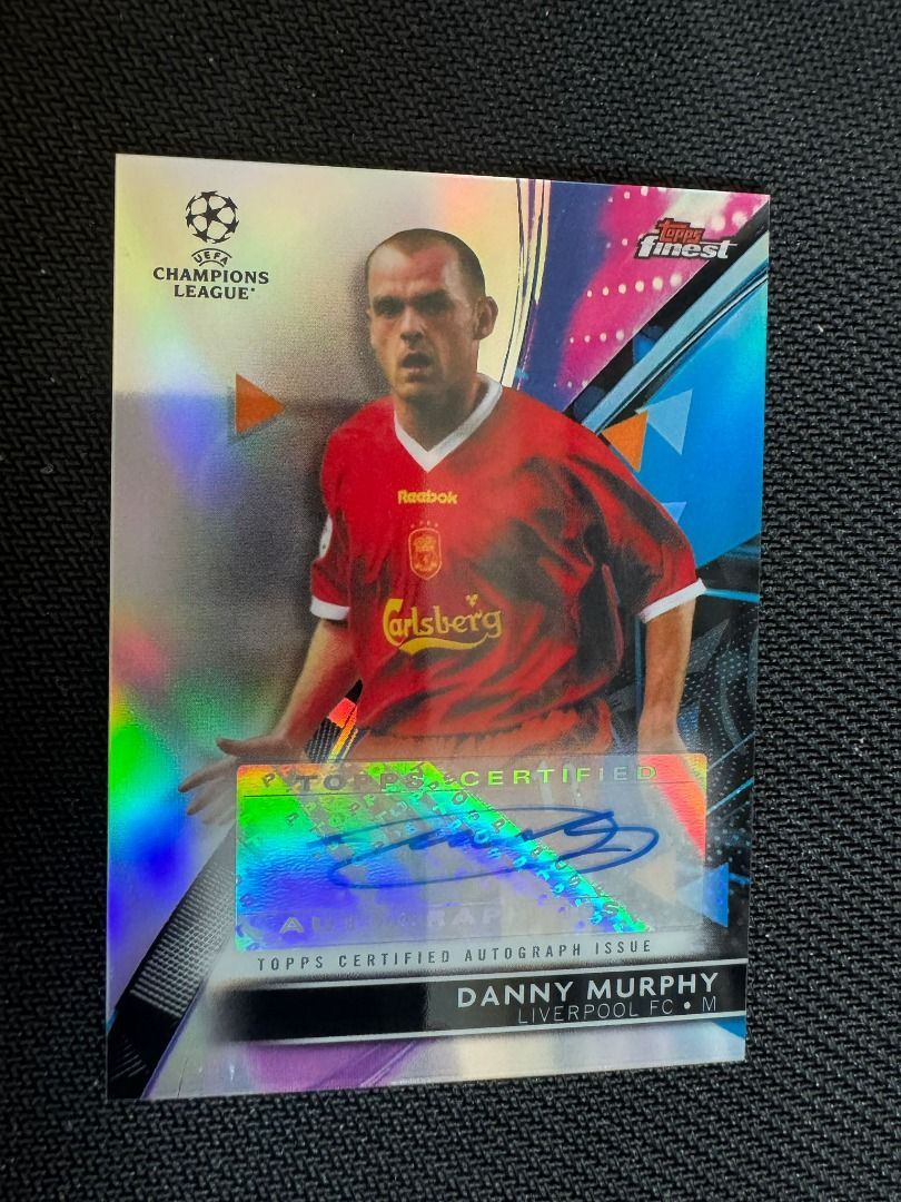 2021 Topps Soccer Card Finest UCL Danny Murphy Liverpool FC Autograph ...