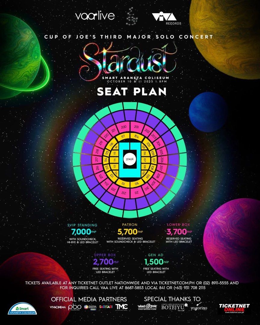 (2) DAY 1 SVIP - CUP OF JOE STARDUST, Tickets & Vouchers, Event Tickets ...