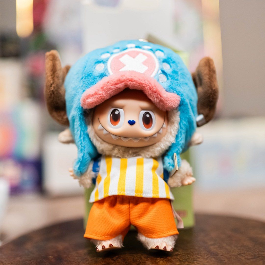 🦌 One Piece Chopper Labubu V1 Macaron Soy Milk (1/1 Unique), Hobbies ...