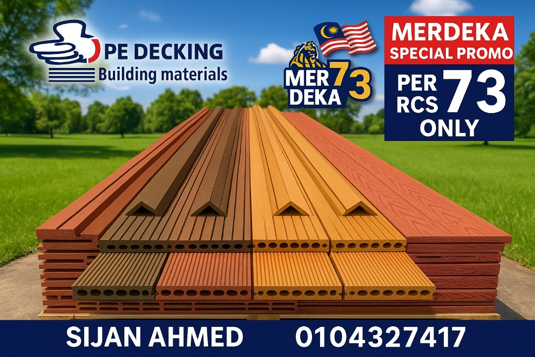 🔥 Merdeka Special Deal – PE Decking Only RM73/pc! 🔥, Furniture & Home ...