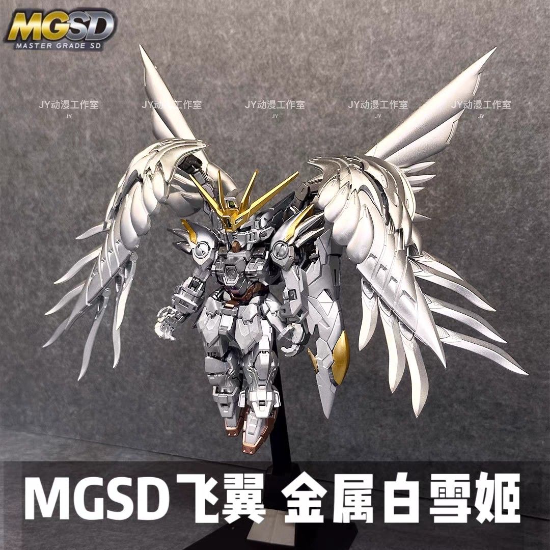 🔥 MGSD Wing Zero Snowhite Prelude Silver special coating KO/BL gundam ...