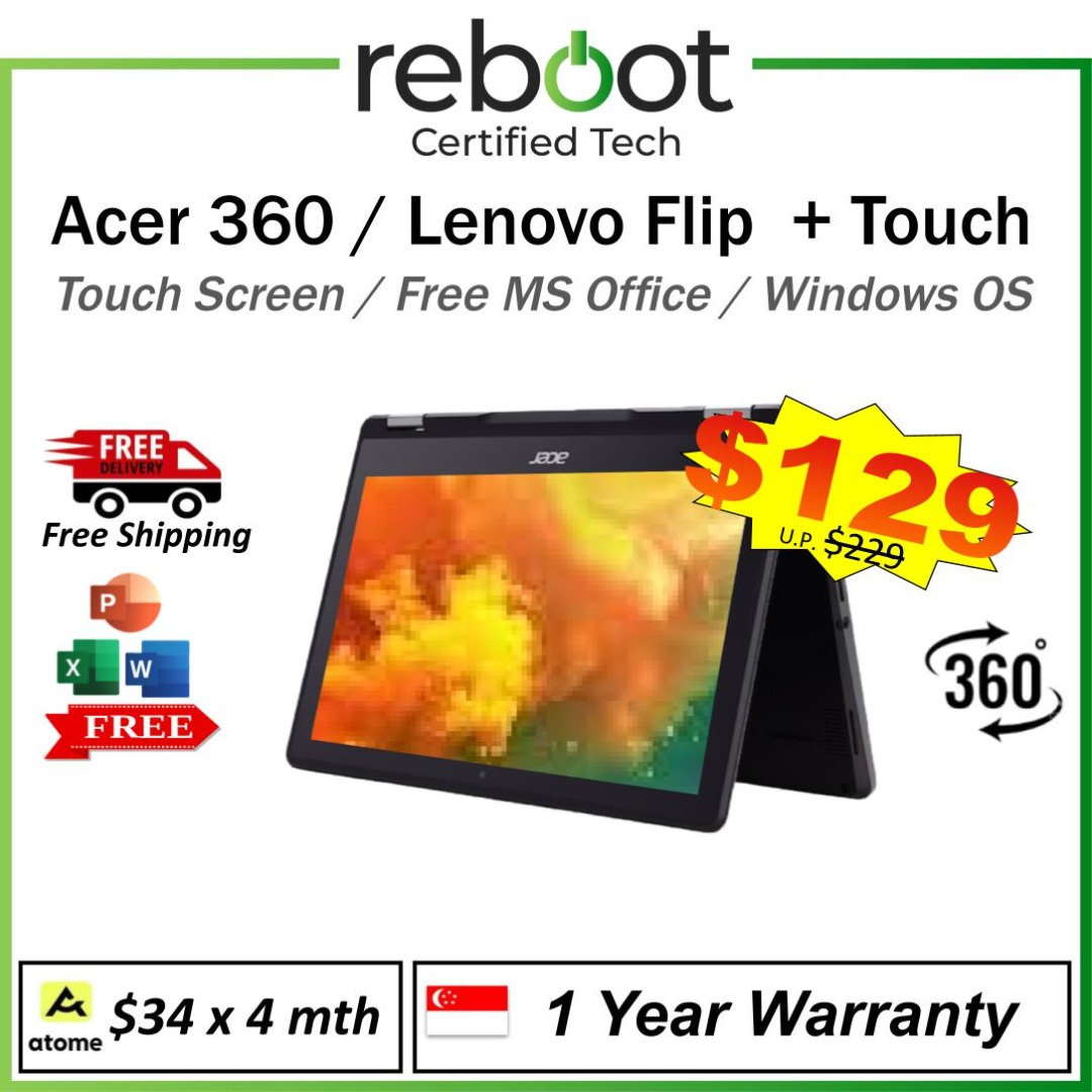 Acer 360 Flip Laptop - Acer 360° Flip Laptop – Fully Rotatable Design ...