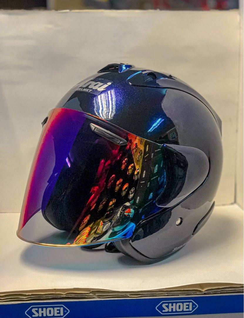 Arai ram 3 malibu blue, Motorcycles, Motorcycle Apparel on Carousell