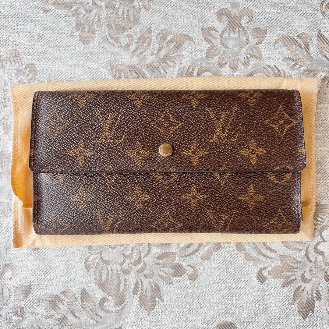 Authentic Louis Vuitton Tri-fold long wallet Monogram, Luxury, Bags ...