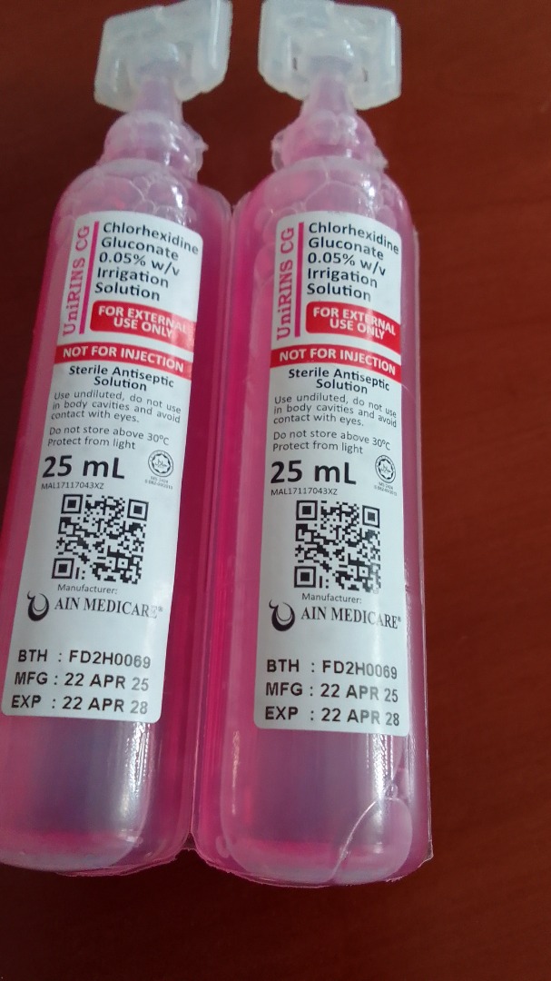 BN Chlorhexidine Gluconate Irrigation Solution (antiseptic), Health ...