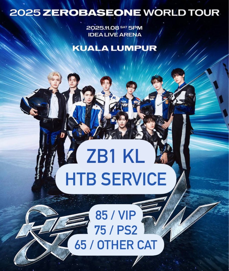 [BookMyShow] ZB1 KL ZEROBASEONE CONCERT & WORLD TOUR IN KUALA LUMPUR ...