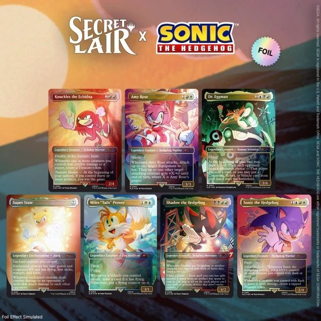 (Brand New): Magic The Gathering Secret Lair x Sonic the Hedgehog MTG ...
