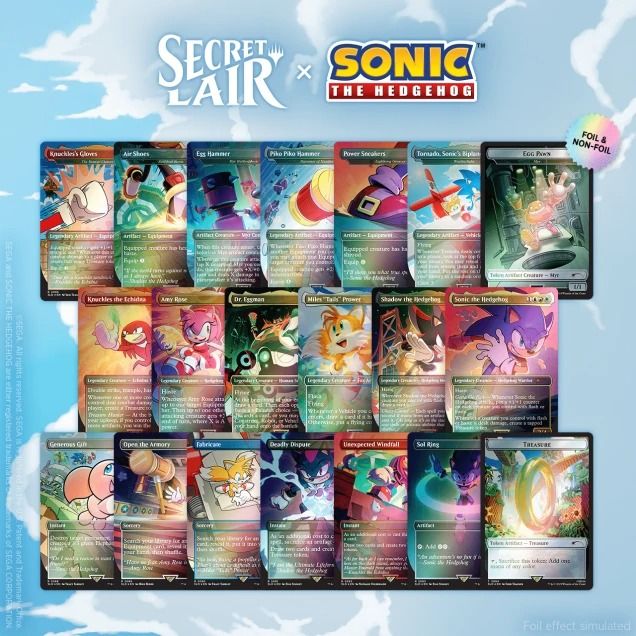 (Brand New): Magic The Gathering Secret Lair x Sonic the Hedgehog MTG SLD Bundle, Hobbies & Toys ...