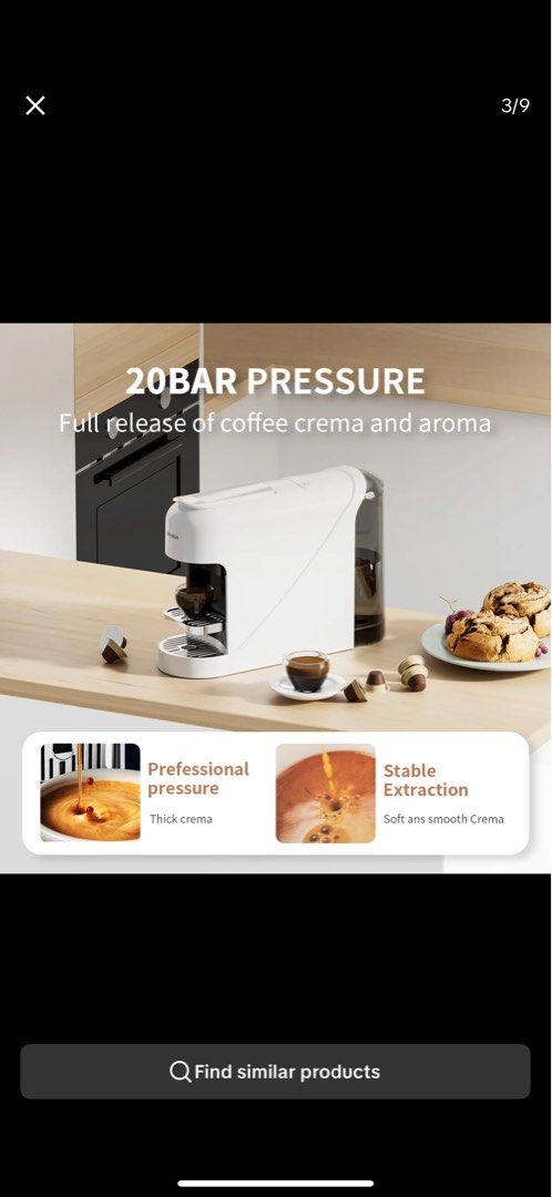 Brand New Simplus Coffee Machine | 20Bar | 900ml Tank, TV & Home ...