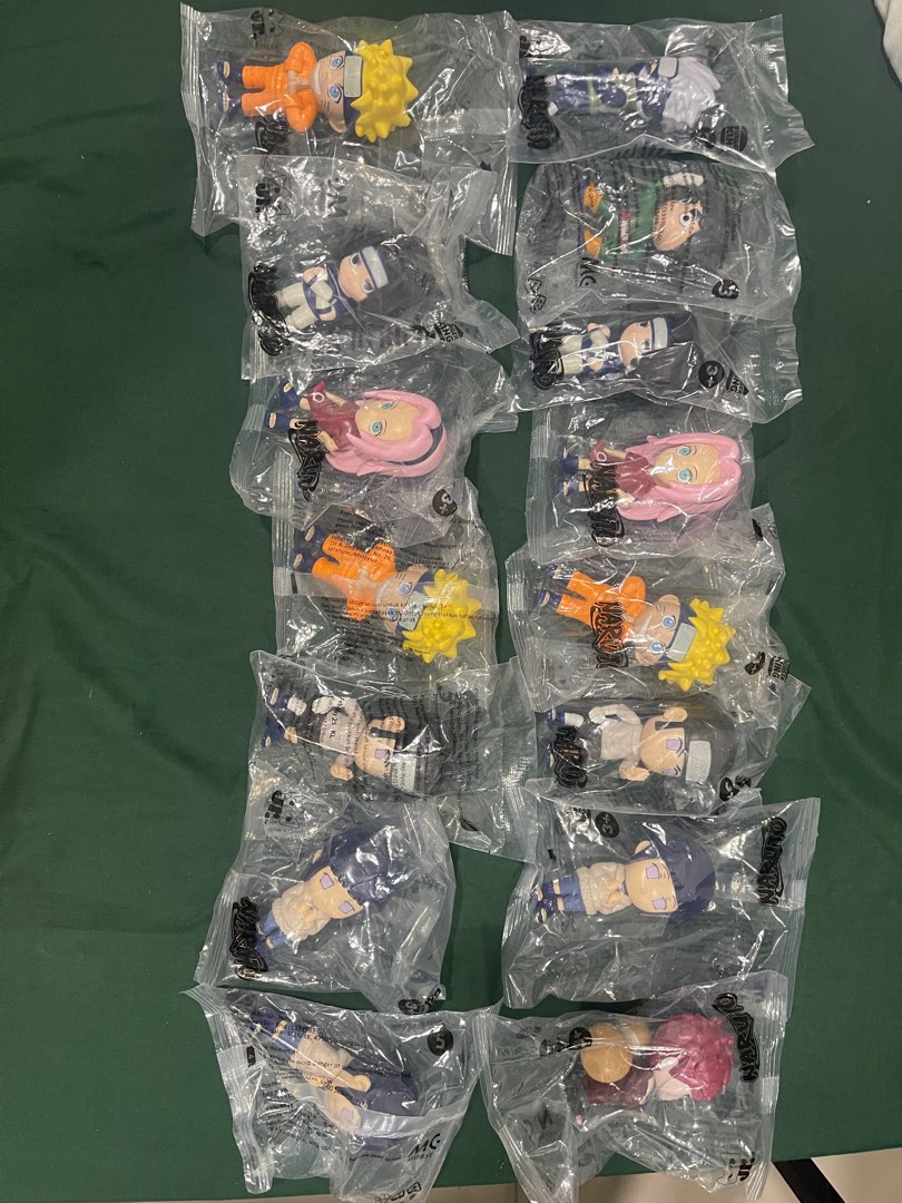 Burger king x Naruto: All character (price in desc), Hobbies & Toys ...