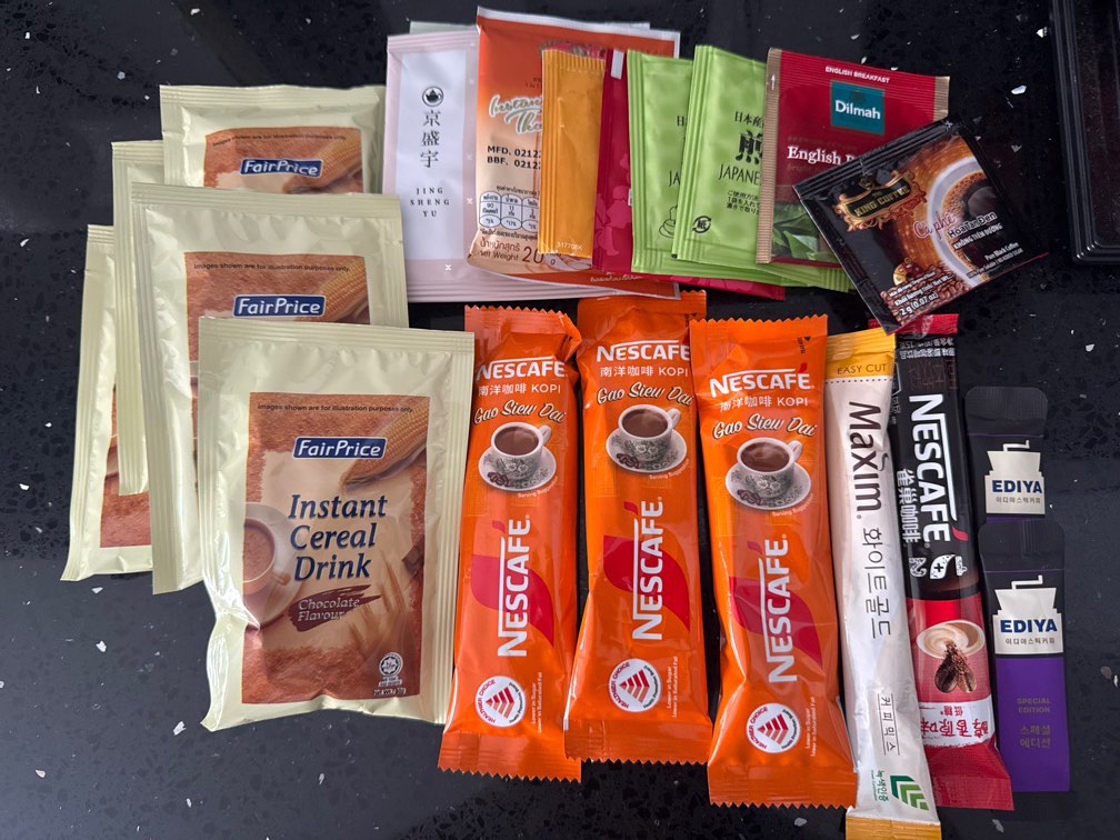 Cereal, tea and coffee sachets, Food & Drinks, Beverages on Carousell