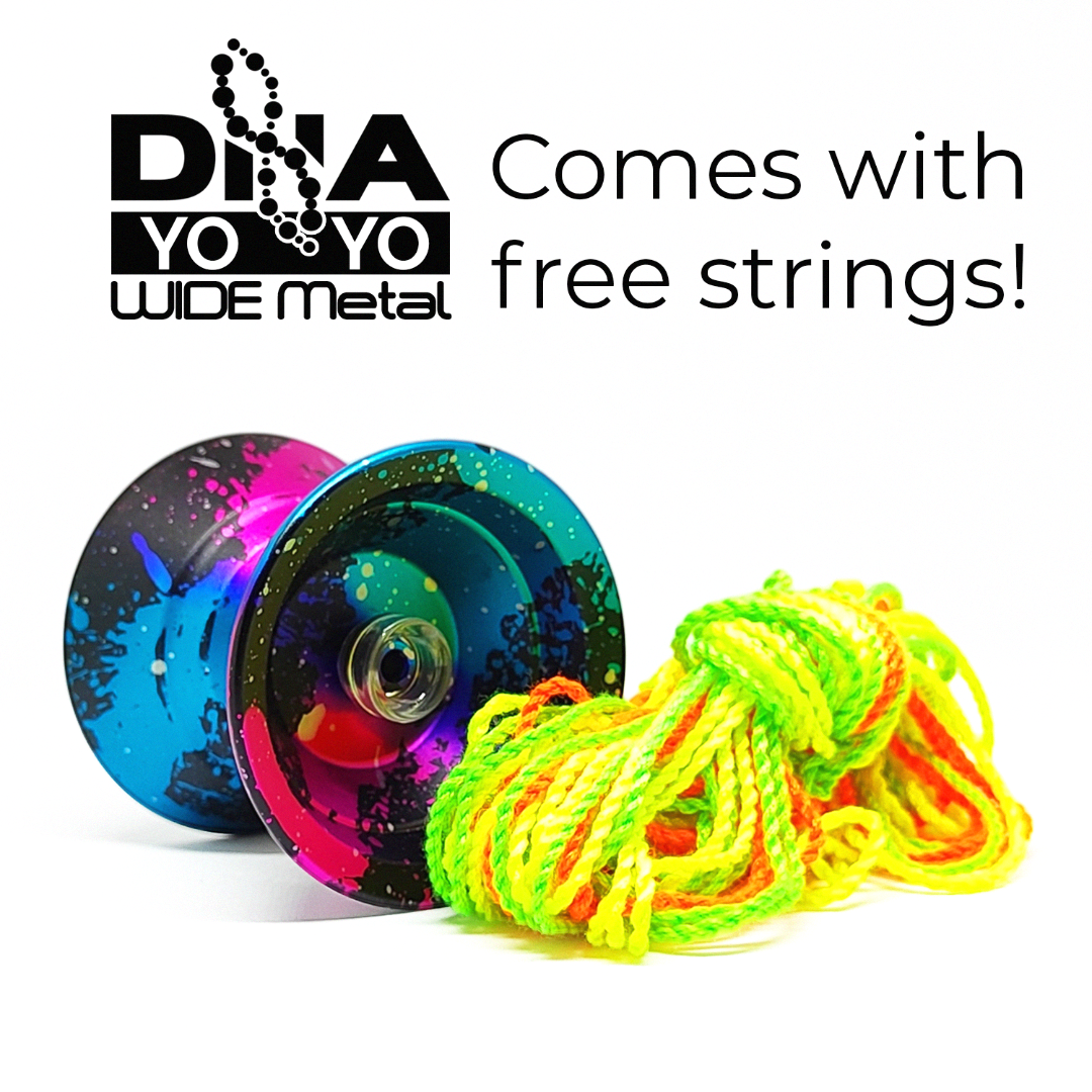 DNA Yoyo WIDE Metal (Unresponsive Hubstack Yoyo) with FREE STRINGS ...