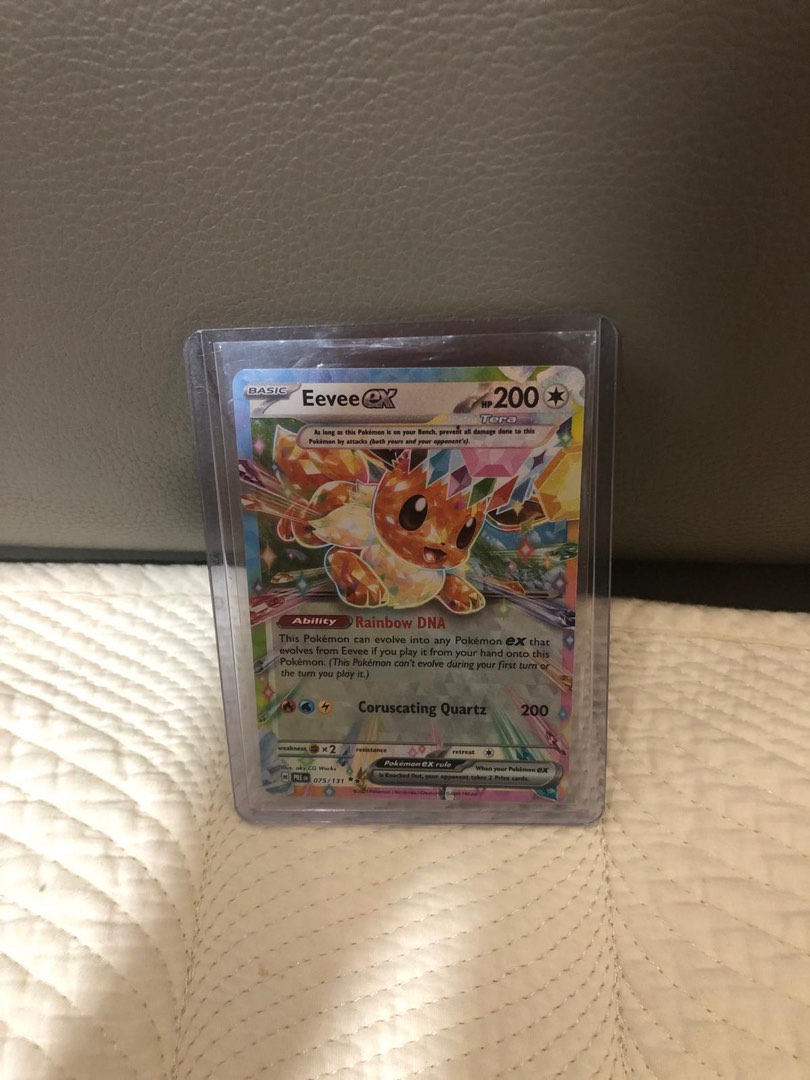 Eevee ex Tera Rainbow Rare Pokemon Card, Hobbies & Toys, Toys & Games ...