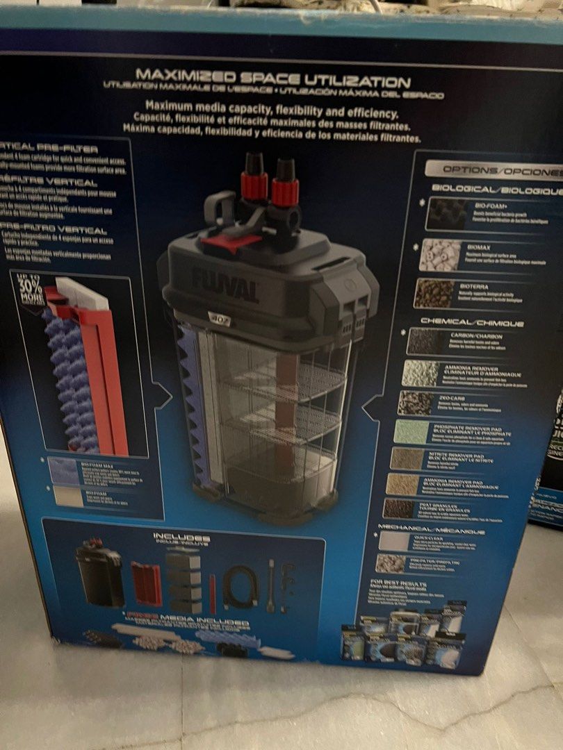 Fluval 407 Performance Canister Filter for fish aquarium, Pet Supplies ...
