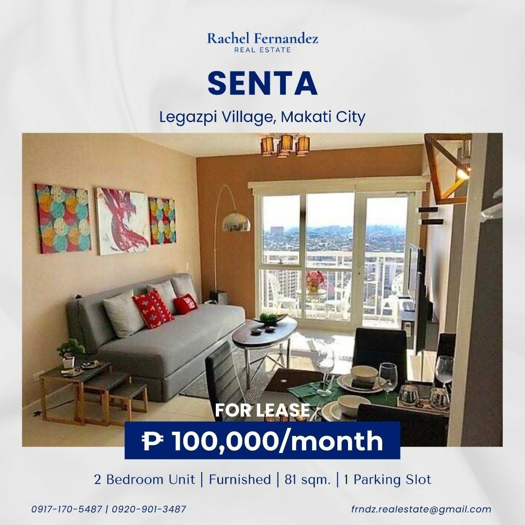 FOR RENT: Senta Tower, 2 Bedroom Unit - Legazpi Village, Makati City ...