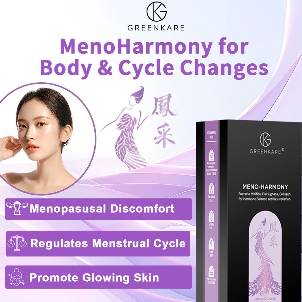 GreenKare MenoHarmony menopause relief glowing skin hormonal hormone ...