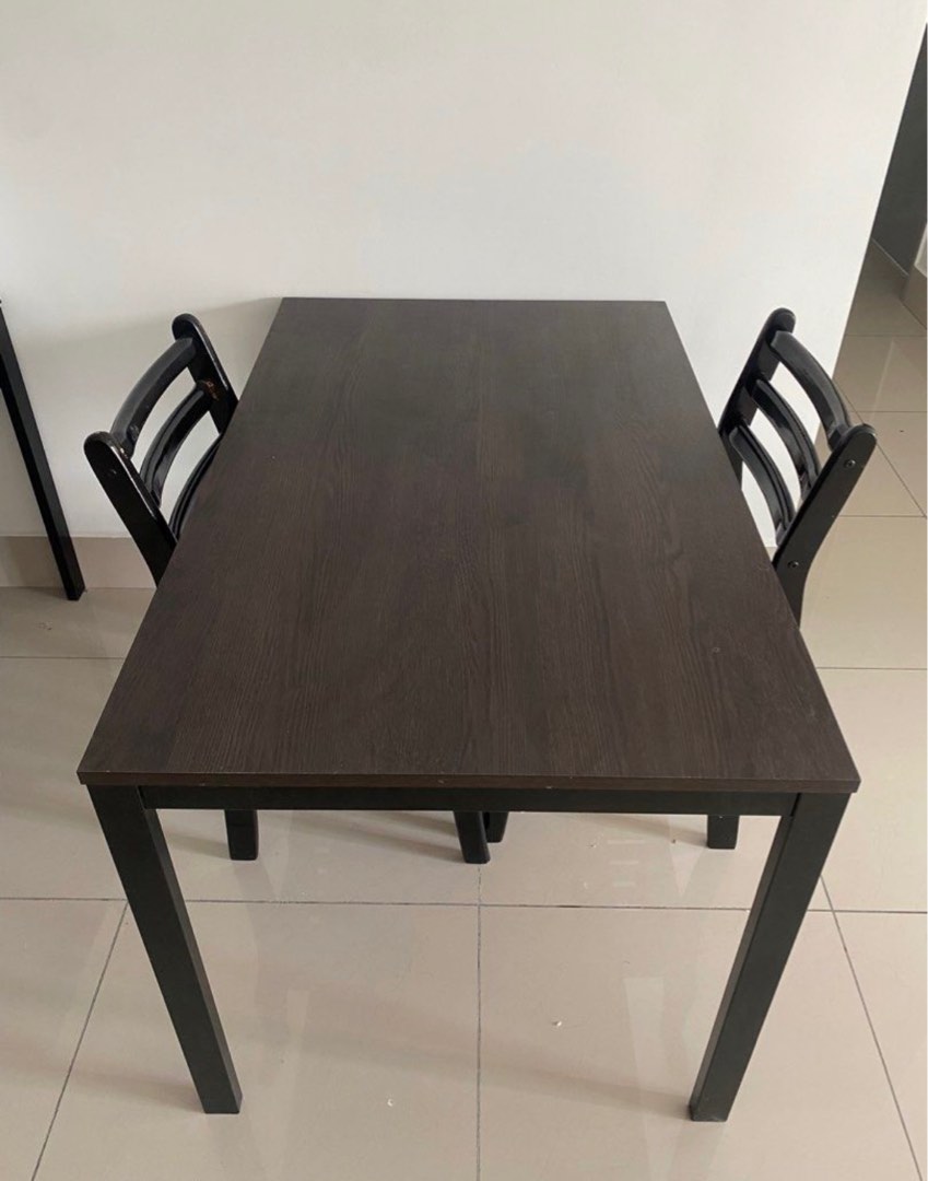 IKEA Vangsta Extendable Table, Furniture & Home Living, Furniture ...