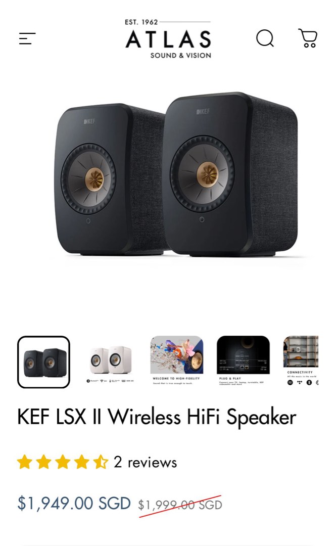 KEF LSX II Wireless HiFi Speaker, Audio, Soundbars, Speakers & Amplifiers on Carousell