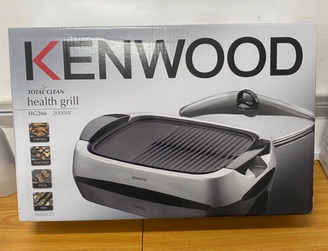 Kenwood Total Clean Health Grill HG266, TV & Home Appliances, Kitchen ...