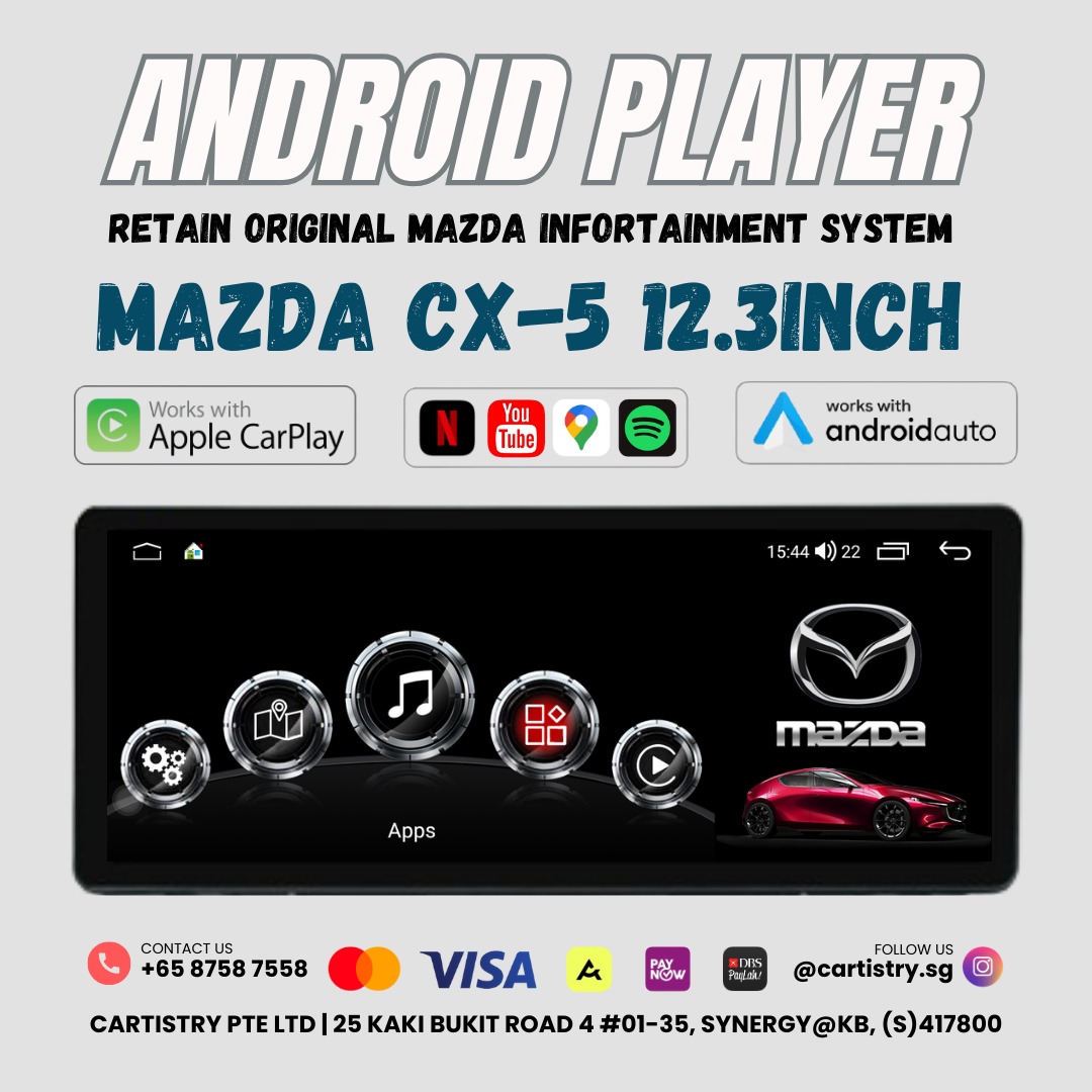 MAZDA CX-5 12.3INCH DELUXE MODEL HIGHER SPEC DUAL SYSTEM 13 ANDROID ...
