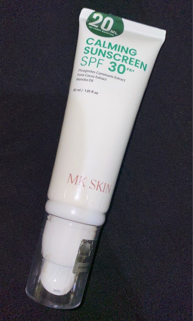 MK SKIN | CALMING SUNSCREEN SPF 30 PA+, Kesehatan & Kecantikan, Kulit ...