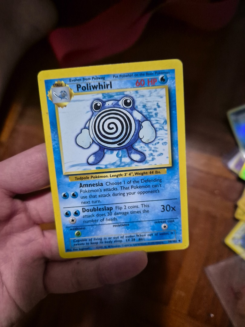 [Not Mint] Poliwhirl #38 Pokemon Base Set Pokemon TCG Booster ETB ...