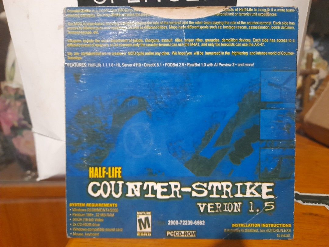 PC CD COUNTER-STRIKE 1.5 cs installer, Video Gaming, Video Games ...