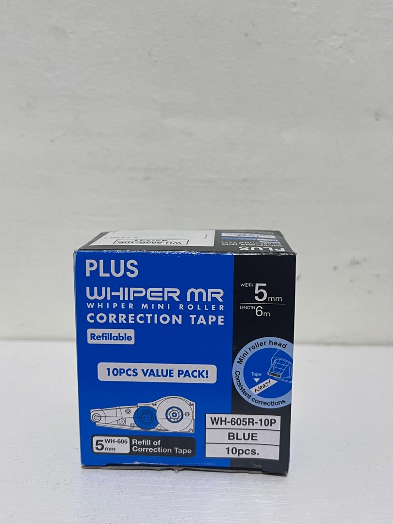 Plus WHIPER MR Correction Tape - 10pcs Value Pack, Hobbies & Toys ...
