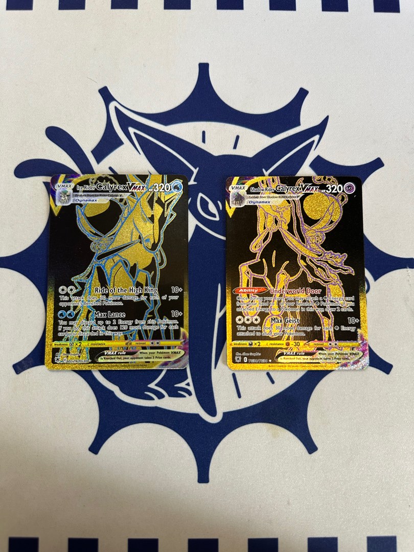 Pokemon Calyrex VMAX Gold Cards, Hobbies & Toys, Toys & Games on Carousell